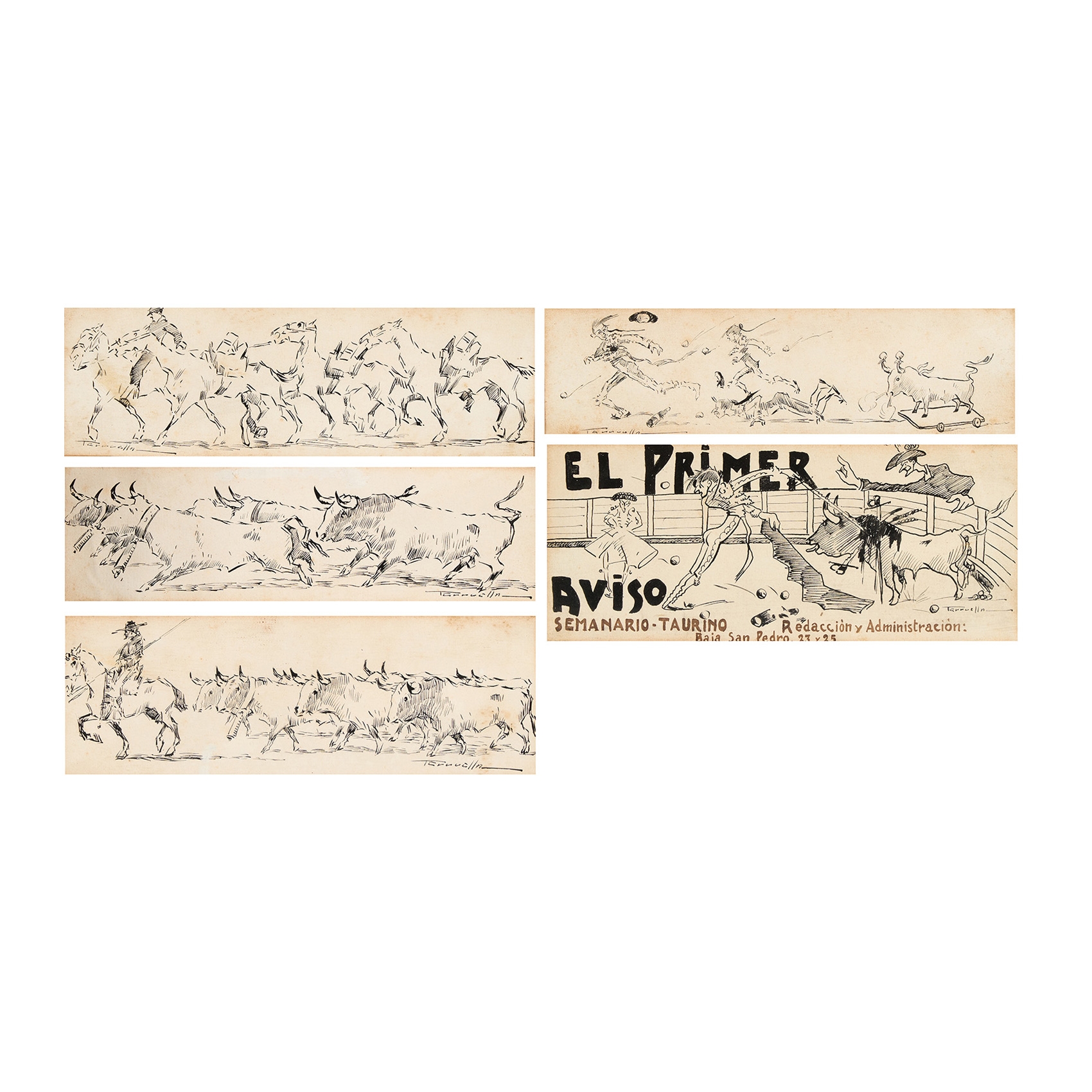 Joaquín Terruella Matilla | Escenas taurinas y equinas | MutualArt