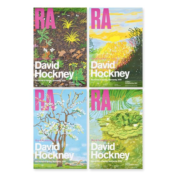 David Hockney | Royal Academy Exhibition Posters (2021) | MutualArt