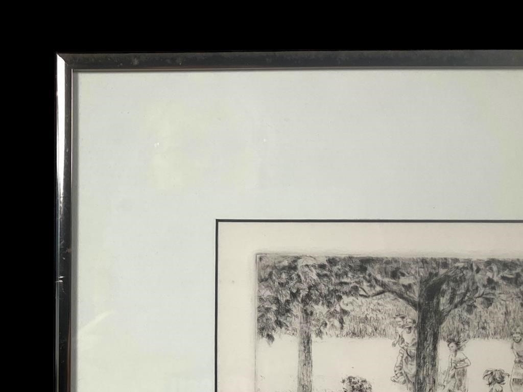 Caroline Erney | Sack Race’ Drypoint Etching by Caroline Erney | MutualArt