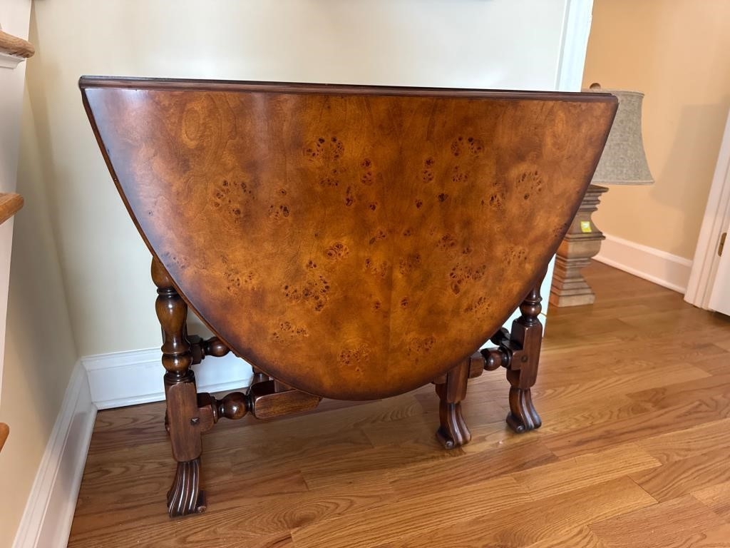 Theodore Alexander | Theodore Alexander Drop Leaf Table & Gate Leg Base ...