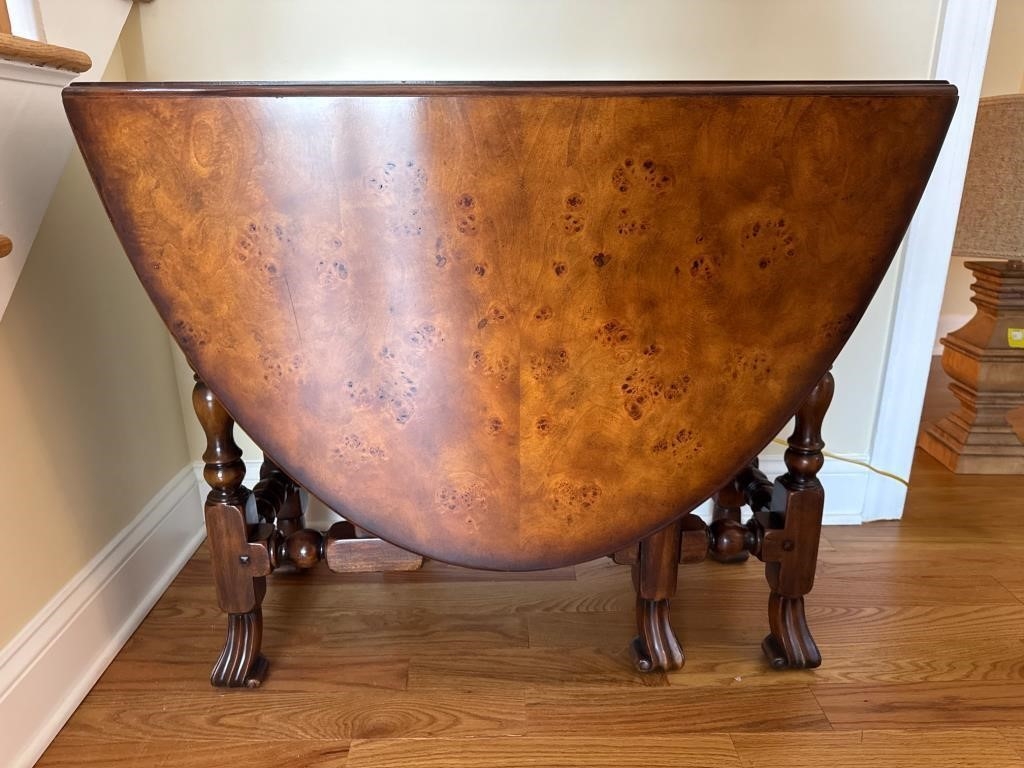 Theodore Alexander | Theodore Alexander Drop Leaf Table & Gate Leg Base ...