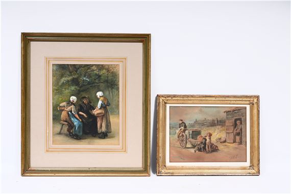 Ferdinand Ernst Lintz | Four various animated scenes (1835) | MutualArt