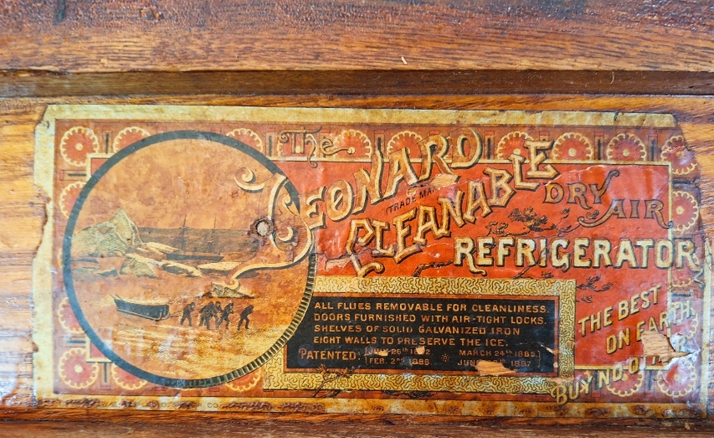 Leonard | ANTIQUE 19TH CENTURY CARVED OAK PANTRY ICE BOX FRIDGE FITTED ...