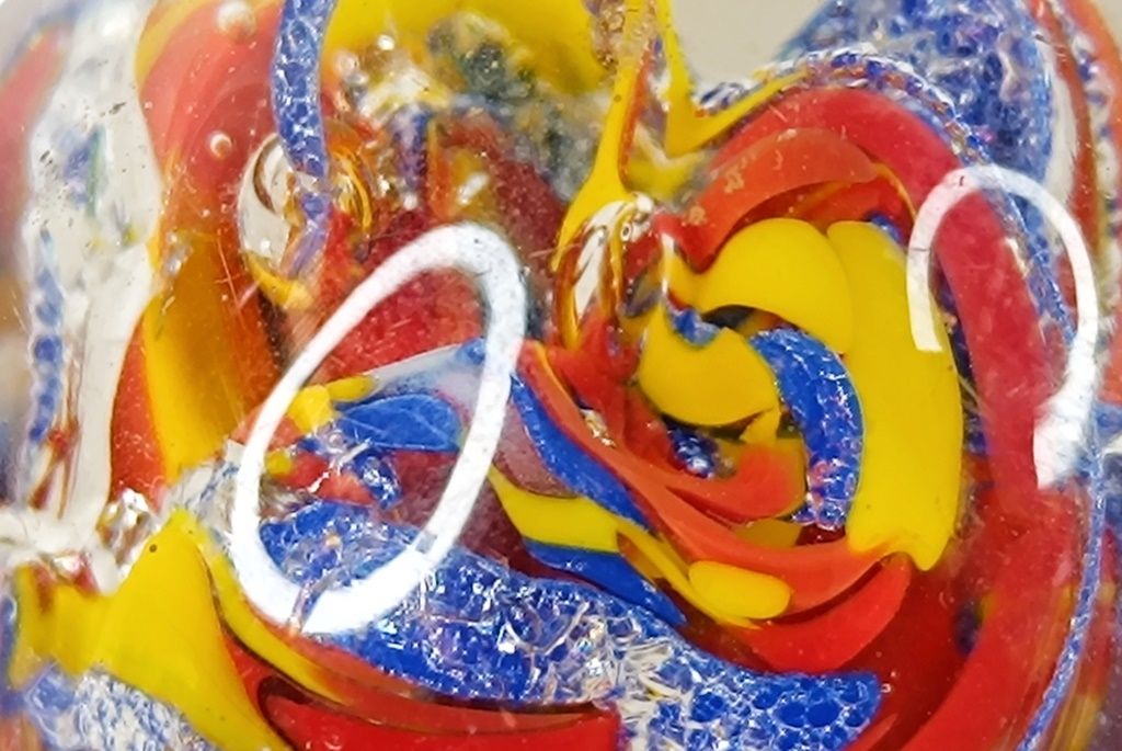 Francesco Bartolozzi | BEAUTIFUL VINTAGE RED; BLUE AND YELLOW SWIRL ...