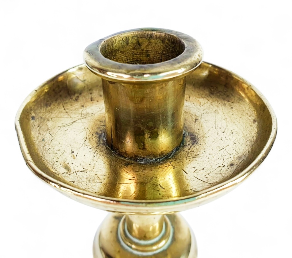 Middle Eastern School, 19th Century | LOT: VINTAGE BRASS CHAMBER STICK ...
