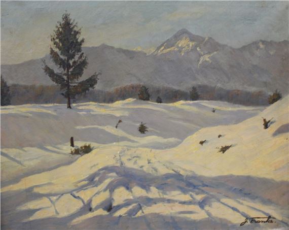 John Franke | Snow Scene | MutualArt