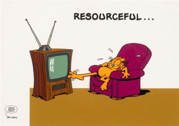 Jim Davis | Garfield Sericel, Resourceful, Jim Davis | MutualArt