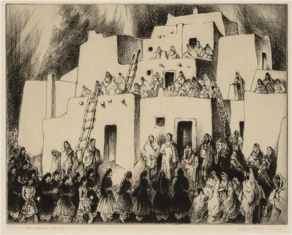 Alice Gene Kloss | Corn Dancers Coming, 1975 (1975) | MutualArt