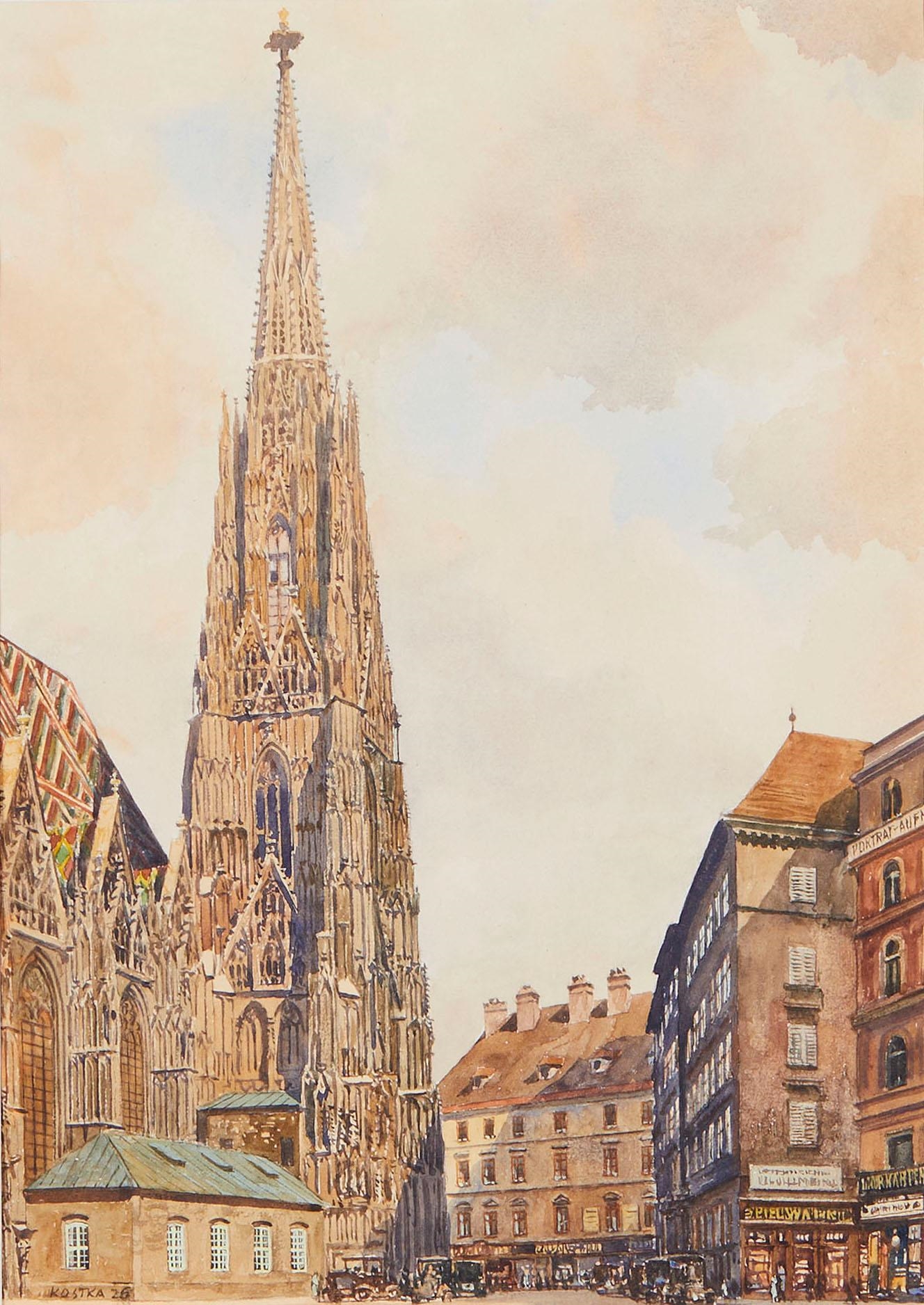 Alexander Josef Kostka | Der Stephansdom in Wien (1926) | MutualArt