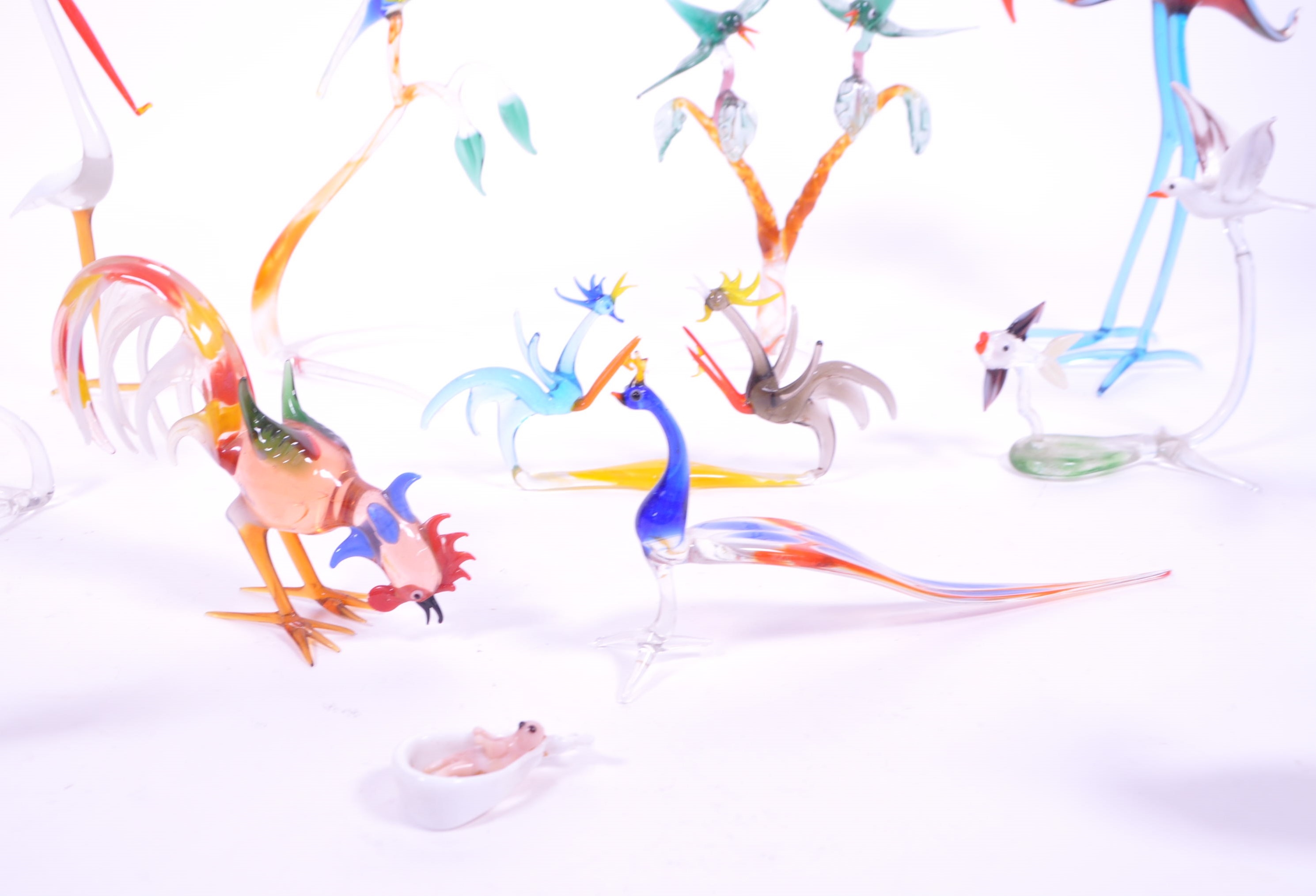 Murano | COLLECTION OF 20TH CENTURY MURANO STYLE STUDIO GLASS BIRDS ...