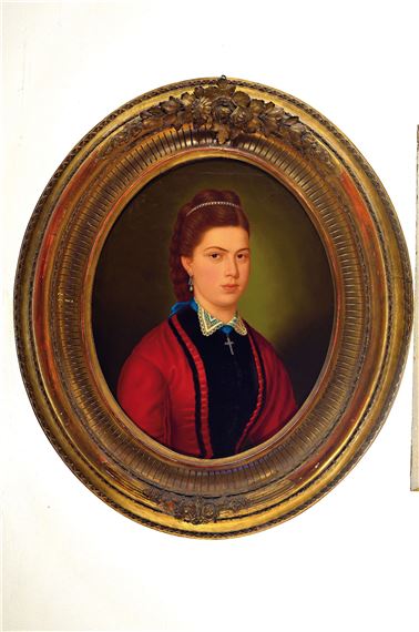 Leonard Rausch | women's portrait (1872) | MutualArt