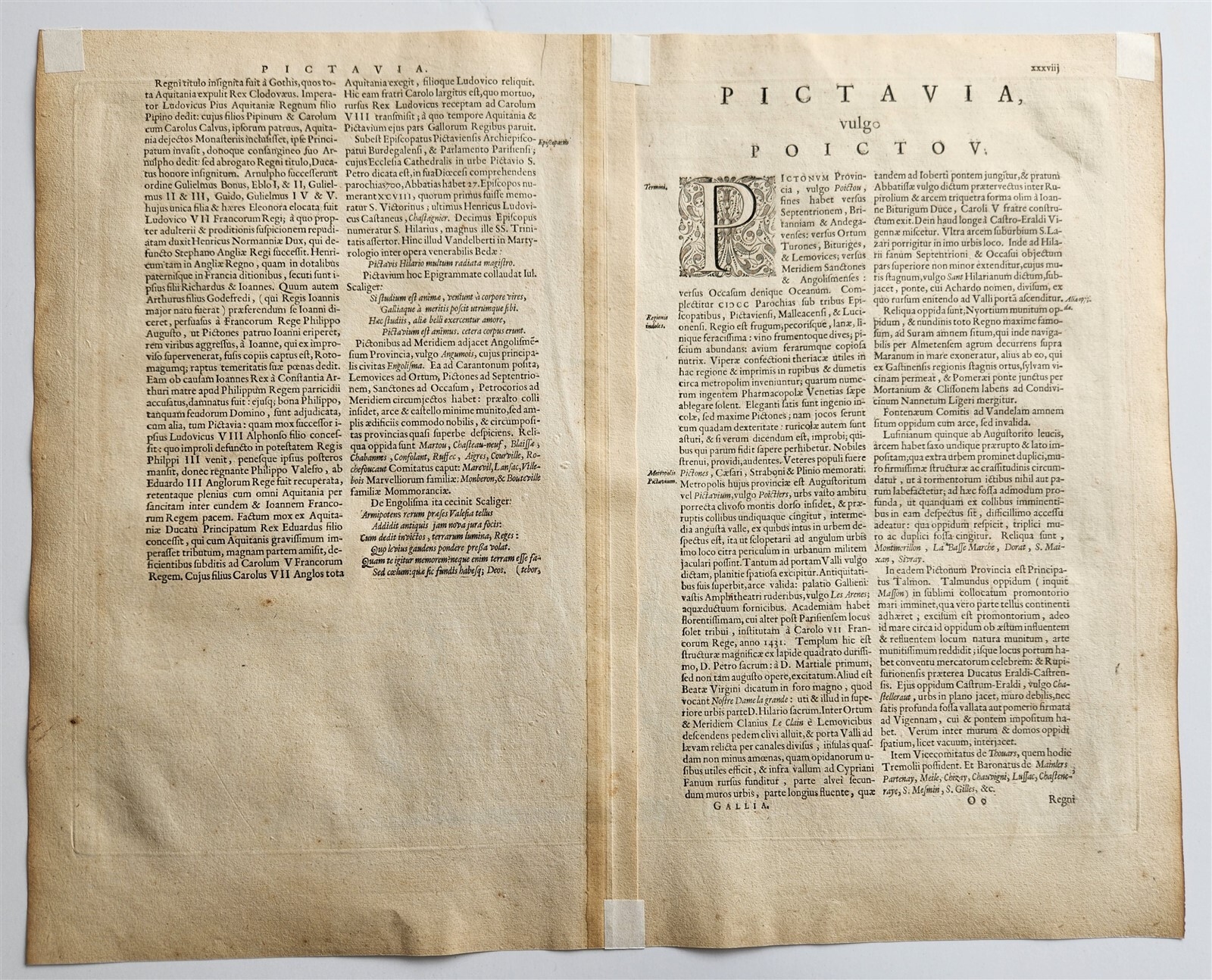 Willem Blaeu | 1640 MAP OF FRANCE PAIS DE POICTOV WILLEM BLAEU ANTIQUE ...