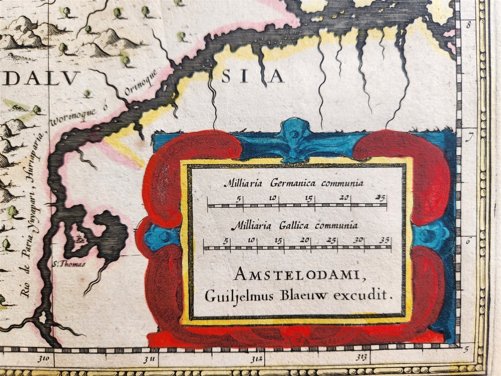 Willem Blaeu | 1640 MAP OF VENEZUELA BY WILLEM BLAEU ANTIQUE AUTHENTIC ...