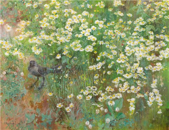 Jean-Bloé Niestlé | Coucas dans champ de marguerites (1909) | MutualArt