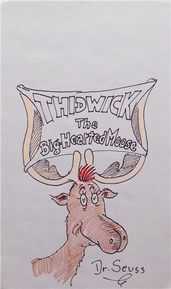 Dr. Seuss | Thidwick The Big Hearted Moose | MutualArt