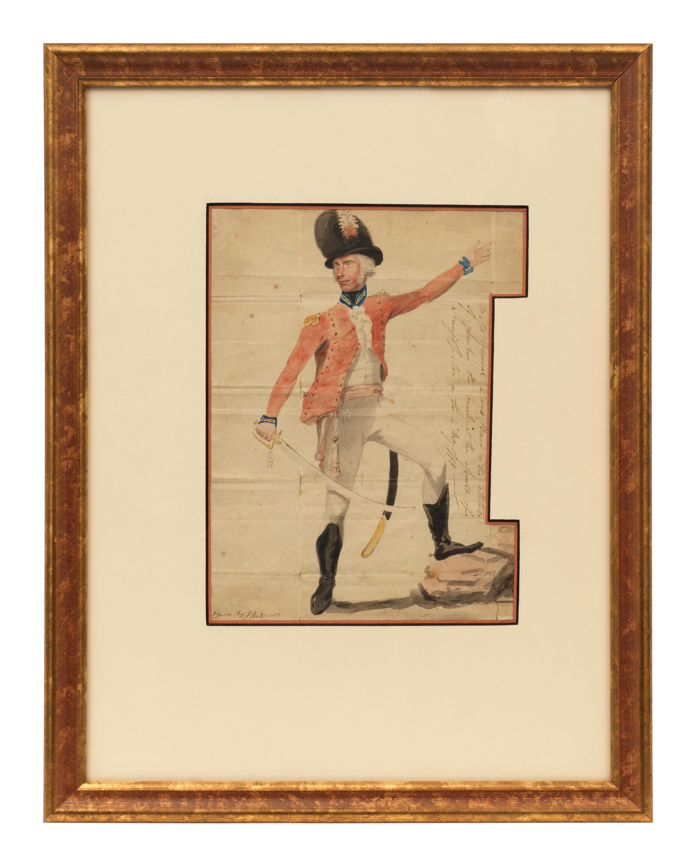 Samuel Andrews | Major General David Baird in the attitude of mounting ...