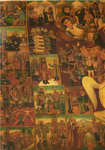 Mehdi Shams Al-kitabi | A large painting depicting the Battle of ...