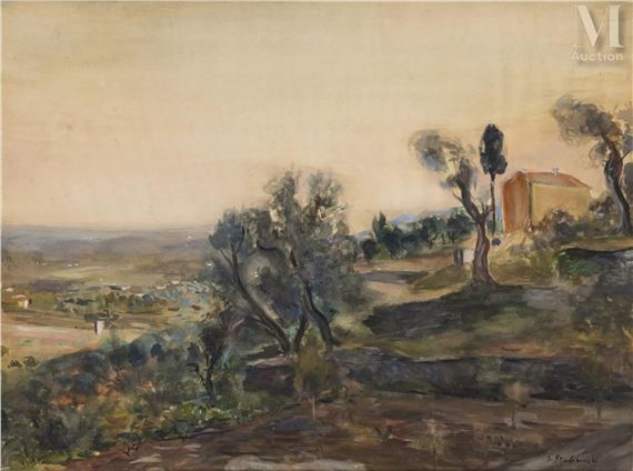 Stanisław Grabowski | Paysage du Midi (1901) | MutualArt