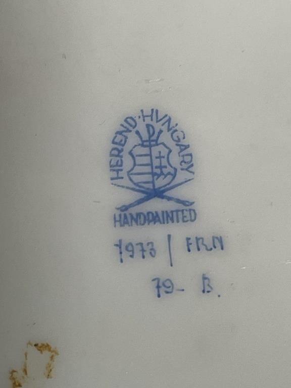 Herend Porcelain Factory | Herend hand painted floral porcelain trinket ...