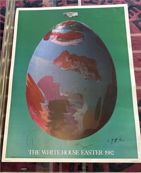 Peter Max | Peter Max signed 1982 White House Easter (1982) | MutualArt