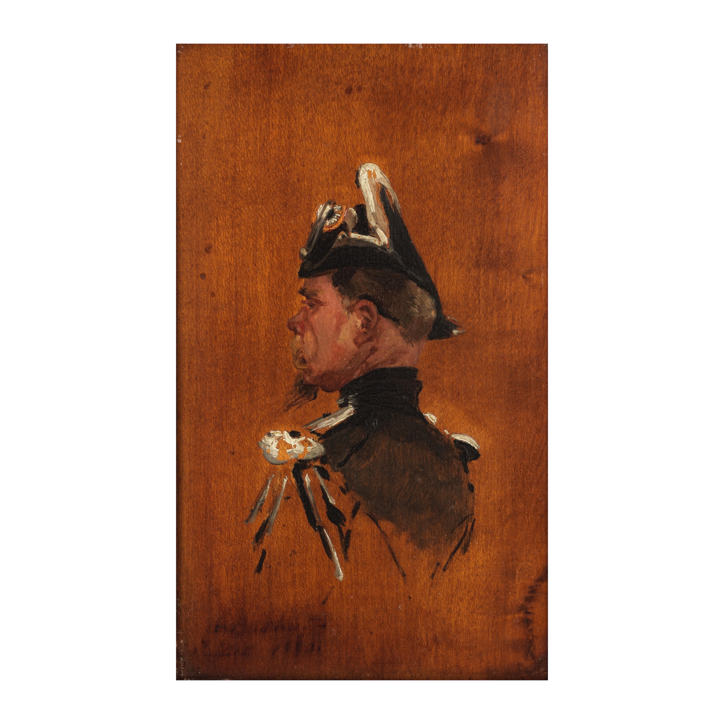 Jean-Louis-Ernest Meissonier | Portrait d'un militaire au bicorne et ...