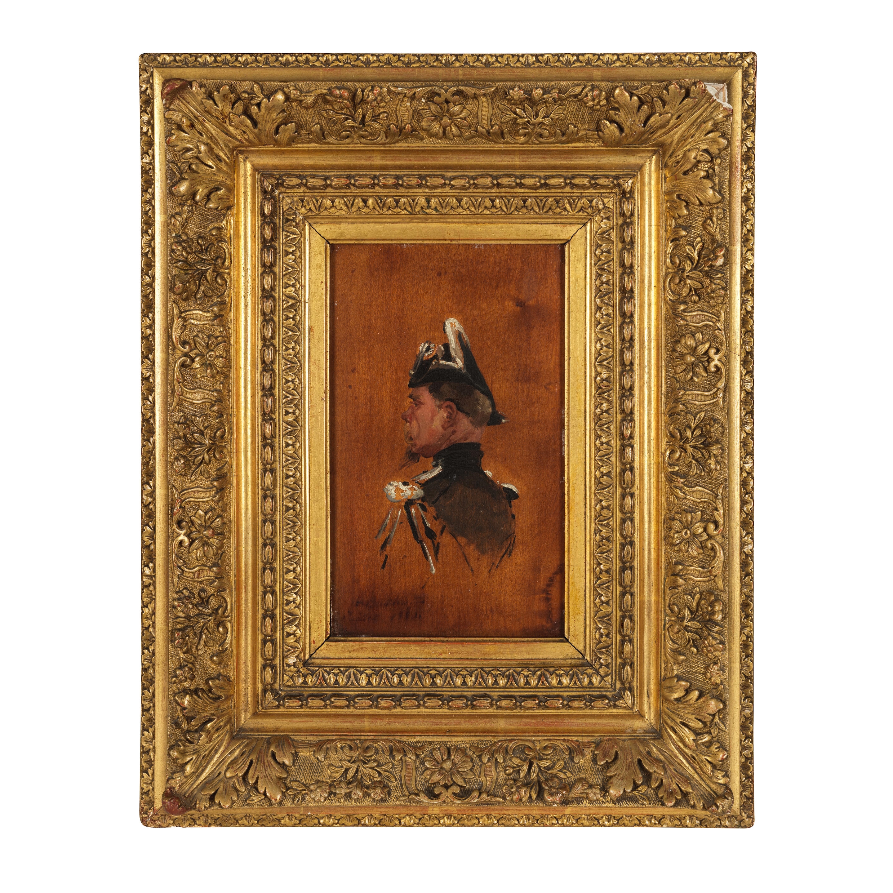 Jean-Louis-Ernest Meissonier | Portrait d'un militaire au bicorne et ...
