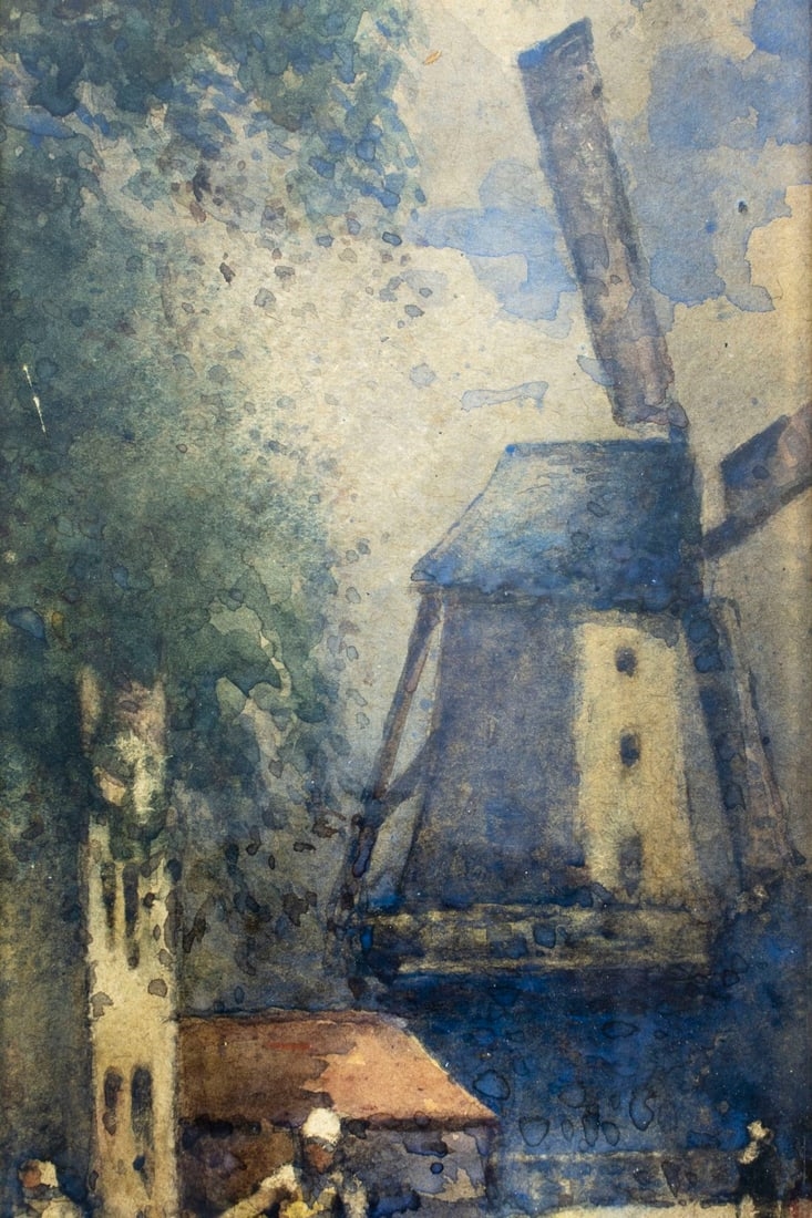 John Muirhead | Village Scene | MutualArt