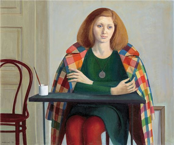 István Mácsai | The Plaid Coat (1977) | MutualArt