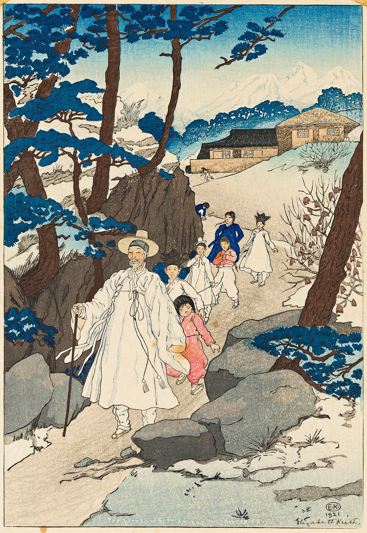 Elizabeth Keith | The Wonson Scholar and his Disciples. (1921) | MutualArt