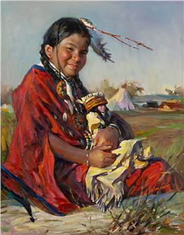 Wei Tai | : Sioux Indian Girl | MutualArt