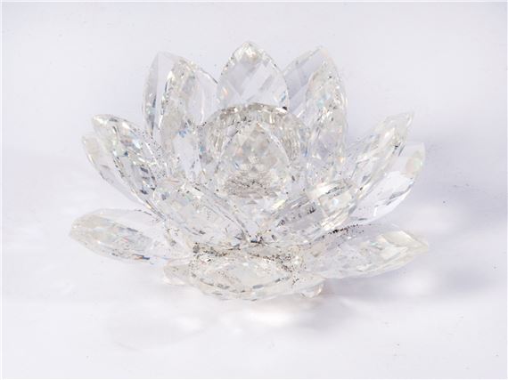 Swarovski | Swarovski Crystal Flower Candlestick, second half of the ...