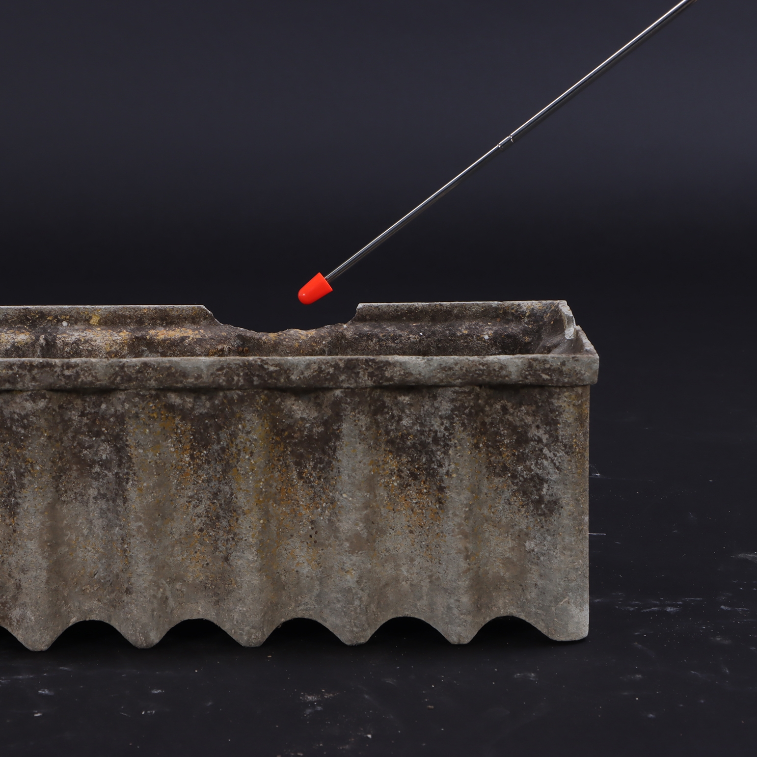 Planters | Four French modernist fibro-cement rectangular planters with ...