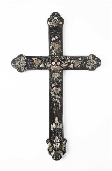 Chinese School, 19th Century | A CHINESE MOTHER-OF-PEARL INLAID WOOD ...