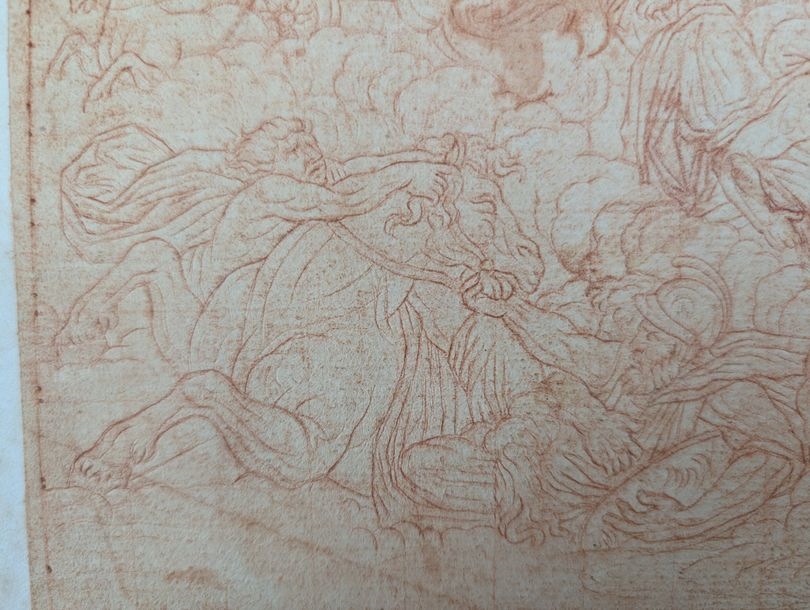 Raffaello Sanzio | Pharaoh swallowed by the Red Sea Third subject of ...