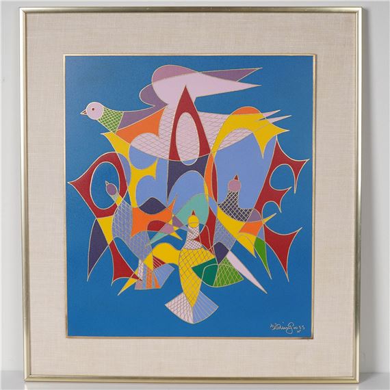 Chaim Gross | Doves of Peace, Signed (Circa 1985) | MutualArt