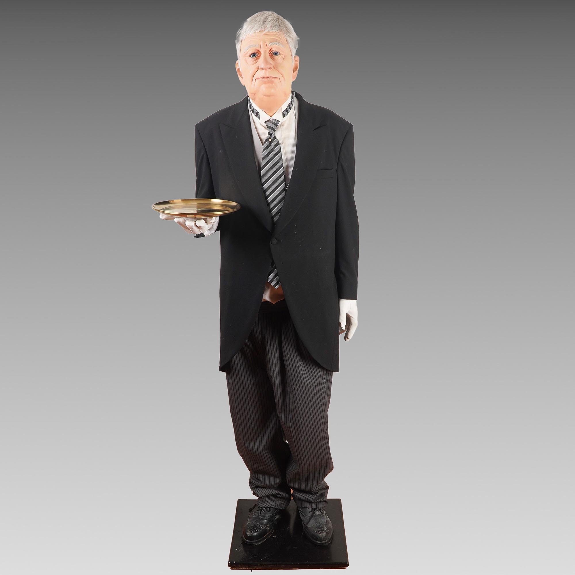 Gary Mirabelle | Gary Mirabelle Life-Size Butler Sculpture, Signed ...