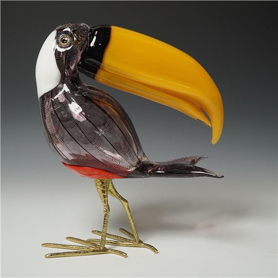 Licio Zanetti | Licio Zanetti Murano Glass Toucan Sculpture, Signed ...