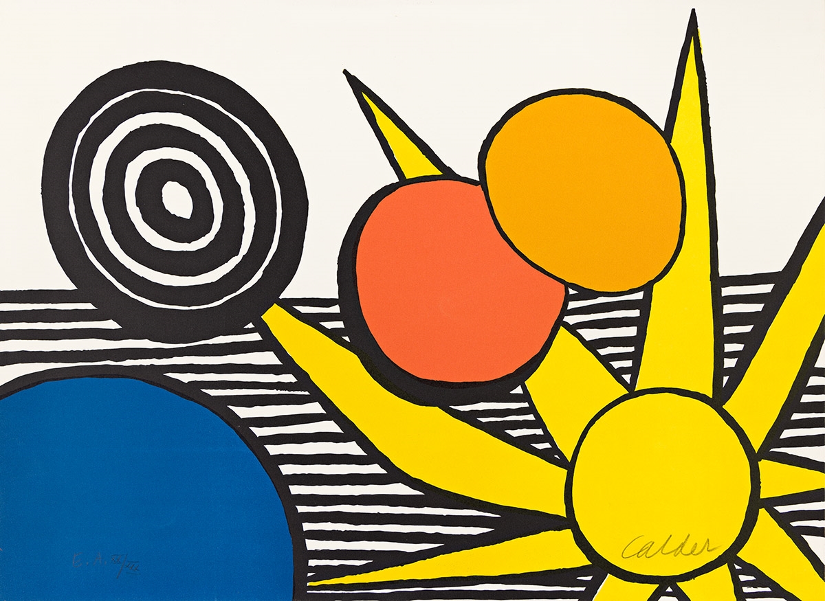 Alexander Calder | Sun with Planets (1973) | MutualArt