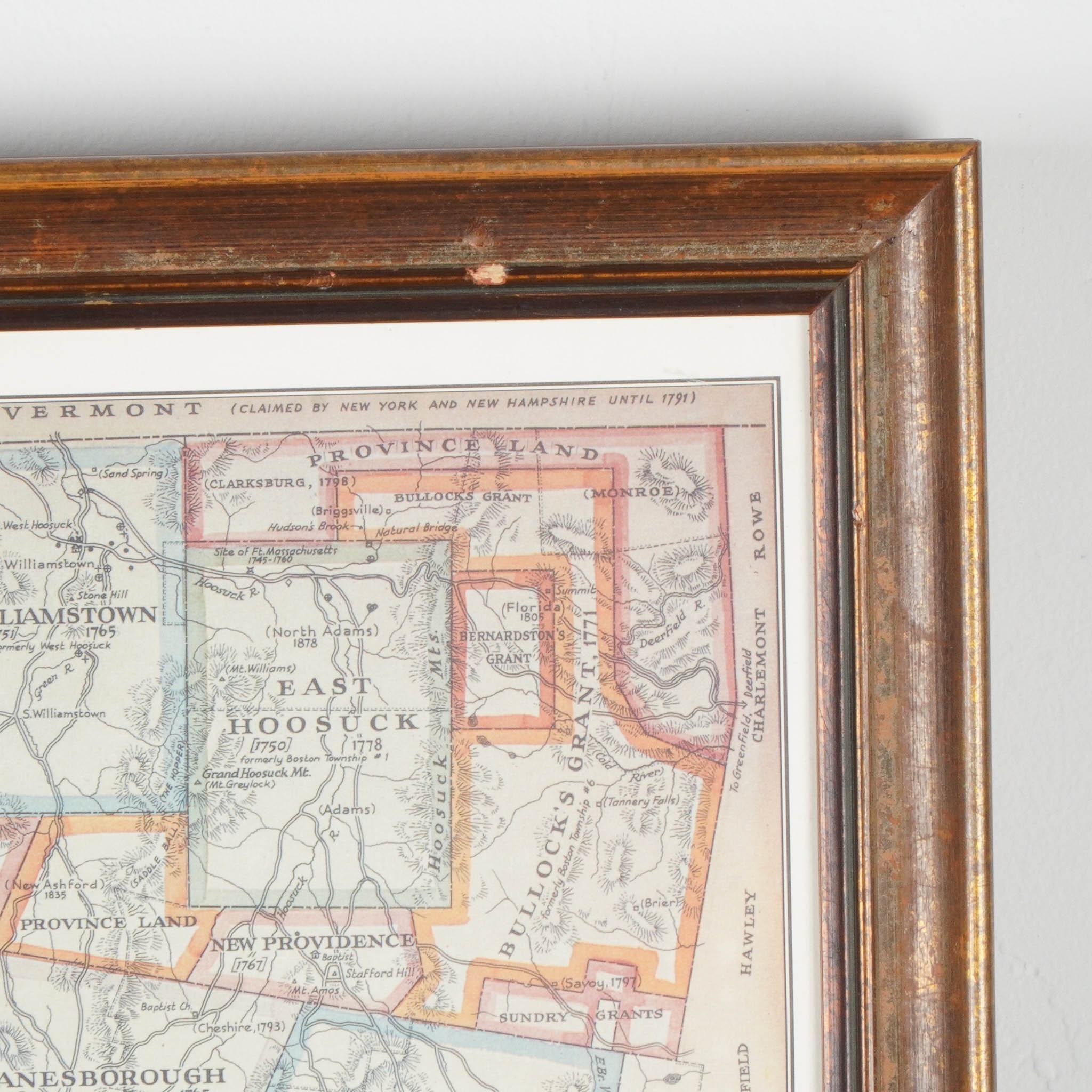 Barrington | Framed Reproduction Map of Berkshire County, Massachusetts ...