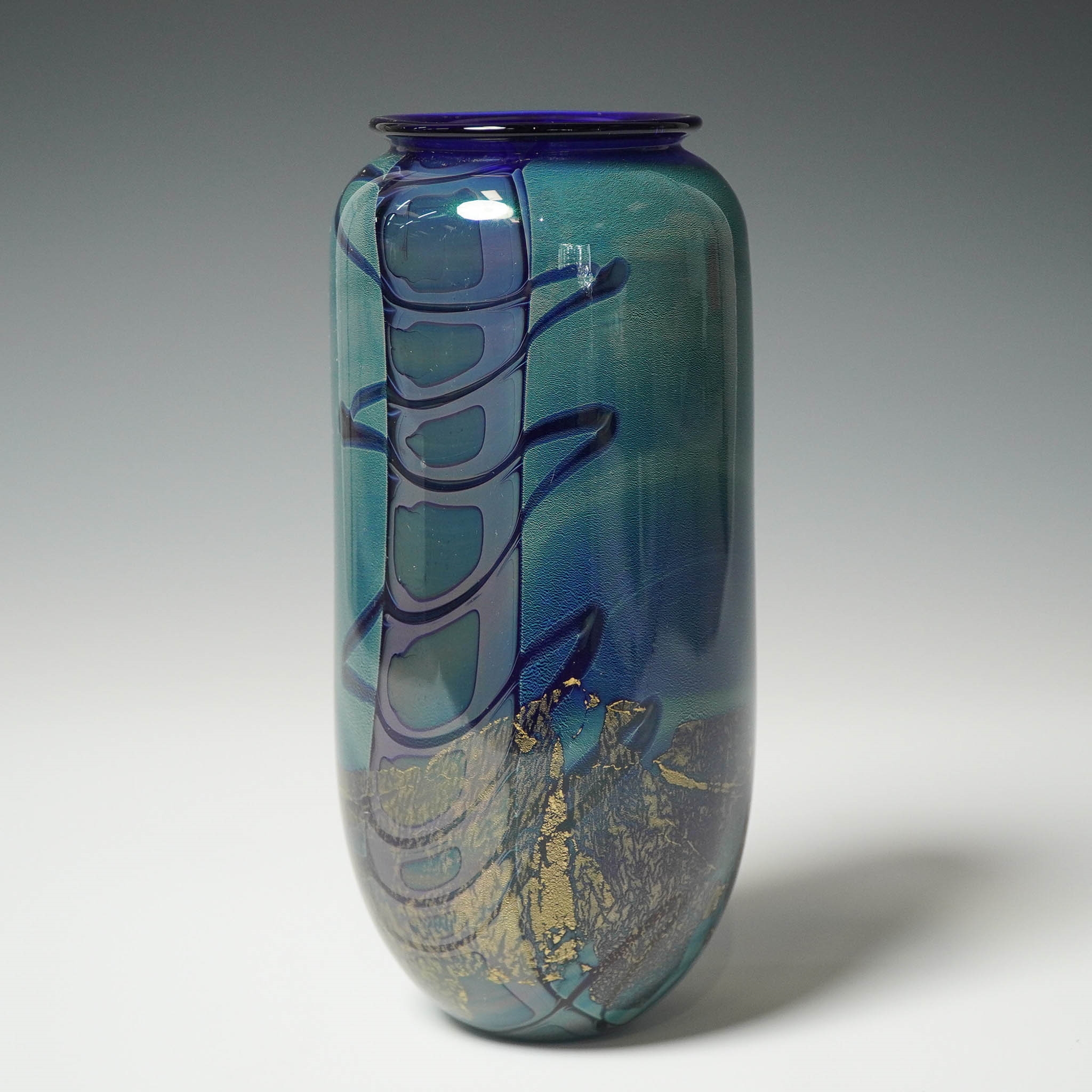 Robert Eickholt | VASE WITH GOLD LEAF ACCENTS, | MutualArt