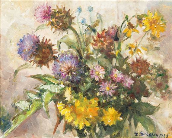 Greta Schalin | Flowers | MutualArt