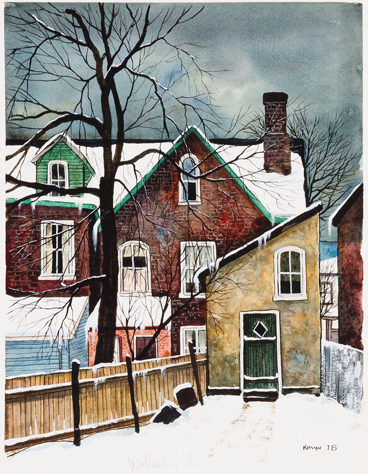 John Kasyn | Back of Wellesley Street (1978) | MutualArt