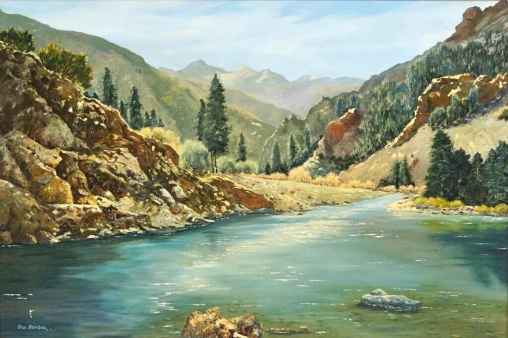 Bill Bender | Western landscape | MutualArt