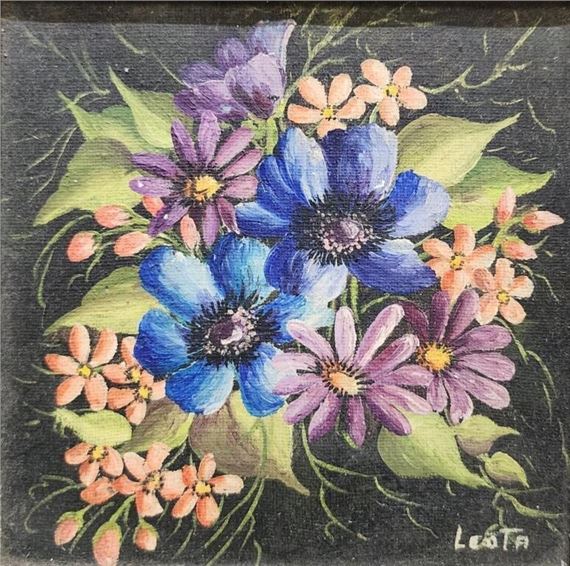 Leota Williams Loop | Leota Loop 8x8 O/C Floral Composition | MutualArt