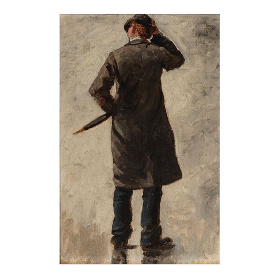 Harry Chase | Portrait of a man from behind | MutualArt