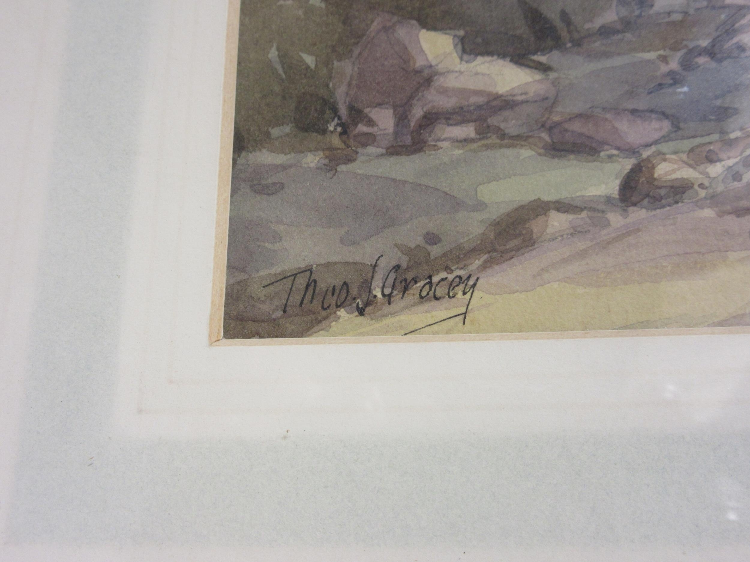 Theodore James Gracey | : A watercolour of rural path | MutualArt