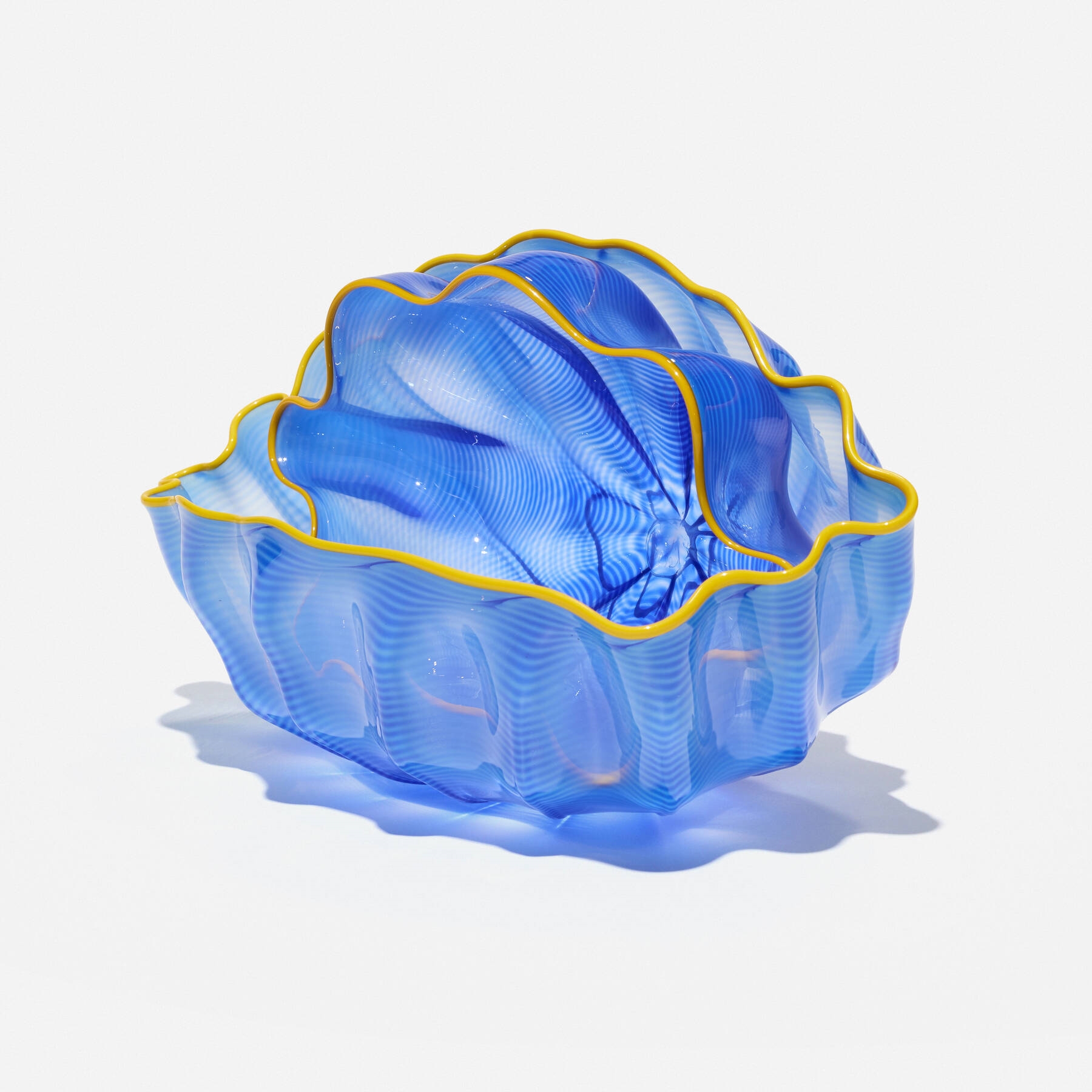 Dale Chihuly | Larkspur Seaform Set with Gold Lip Wraps (2000) | MutualArt