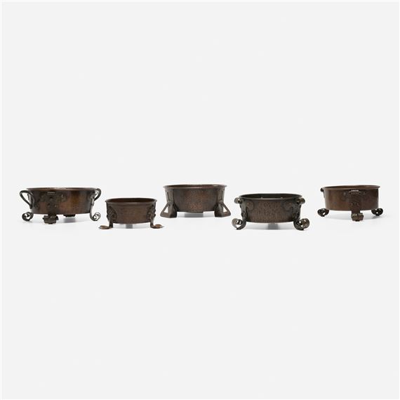 Benedict Studios | Collection of five planters (Circa 1910) | MutualArt