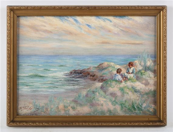 John C. Gray | Children on the shore | MutualArt