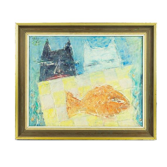 Evgeni Velev | Cats and Fish (2004) | MutualArt